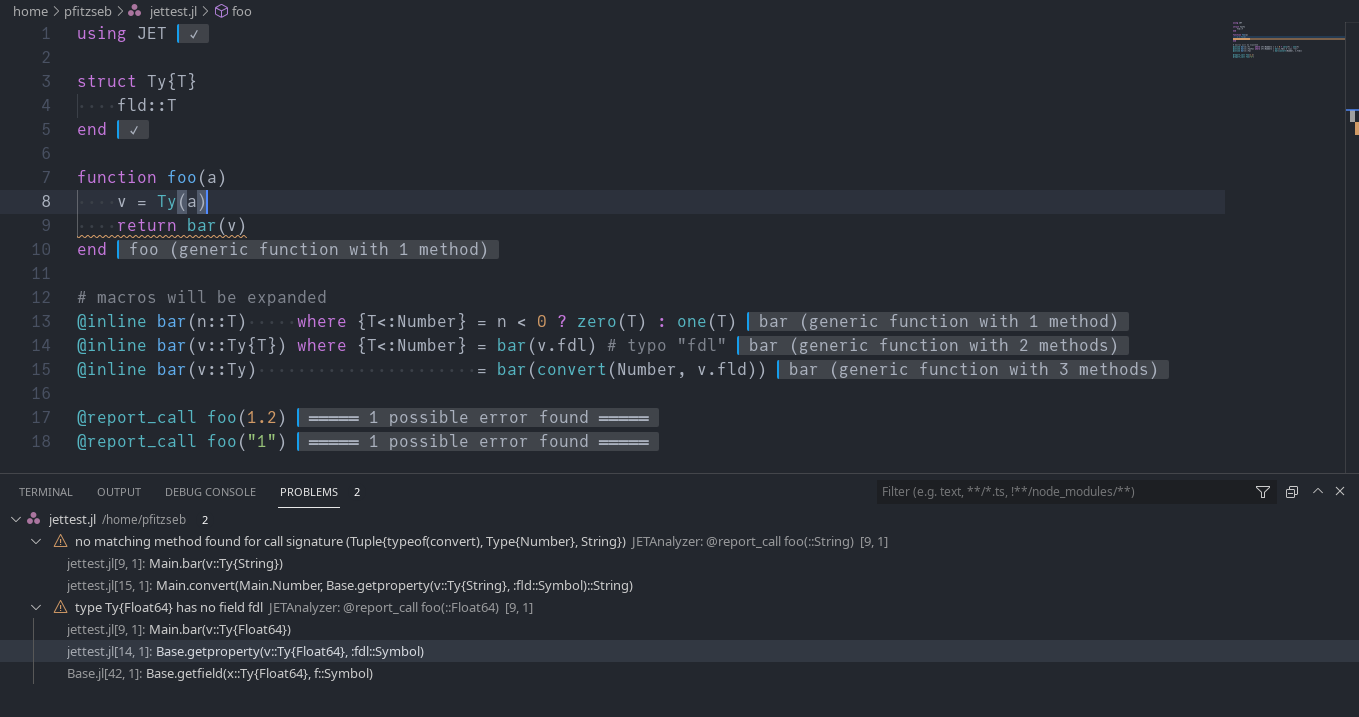 Linter · Julia in VS Code